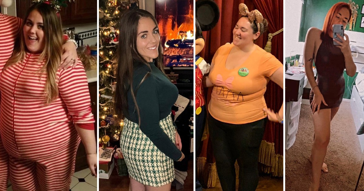 3. Från 86 kg till 63 kg. Det är fyra års mellanrum mellan bilderna ...